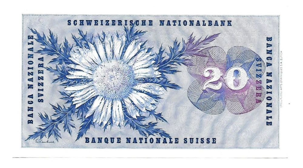 20 Franken Note von 1954 | Kaufen auf Ricardo