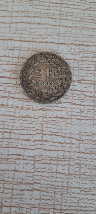 Pièce en argent de sfr 2.- de 1903 (D'occasion) à pringy pour CHF 5 – avec livraison | Acheter ...