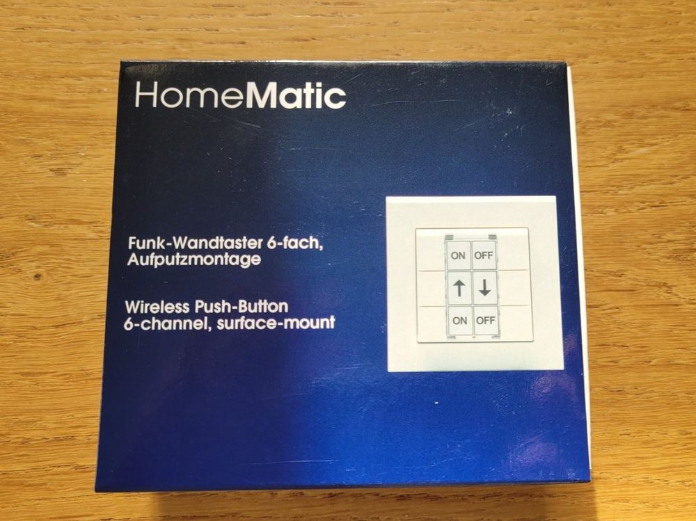 HomeMatic Funk-Wandtaster 6-fach, Aufputzmontage (Neu und ...