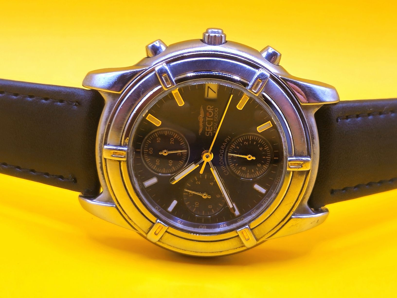 🌟 Sector ADV 5000 Chronograph – Blaues Zifferblatt-Schöne (Gebraucht ...