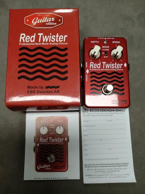 EBS Red Twister Guitar Edition Chorus/Flange Pedal NP 165 Fr | Kaufen ...