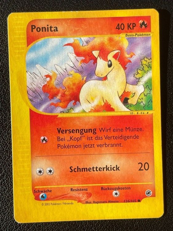 Ponita 126/165 Pokémon Expedition (Neu (gemäss Beschreibung)) in Uster für CHF 1 – mit Lieferung ...