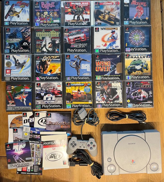 Playstation 1 + 20 Spiele PS1 Sony Retro 007 (Gebraucht) in St. Gallen für CHF 190 – mit ...