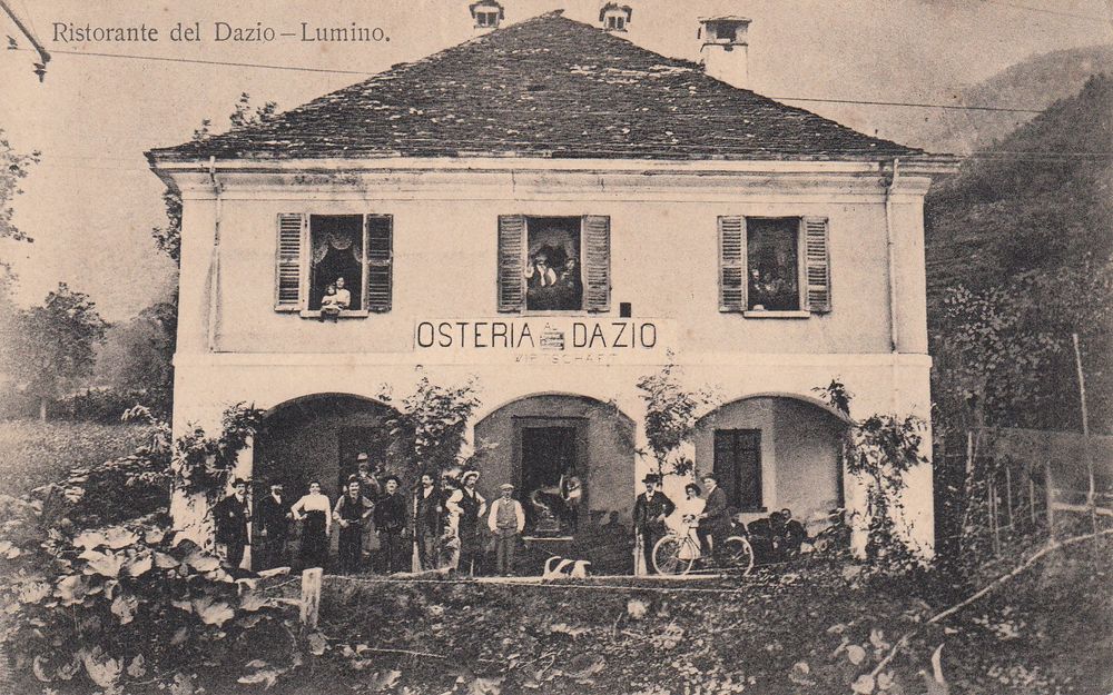 AK Osteria al Dazio - Lumino, animatissima inizio 1900 RARA (Gebraucht ...