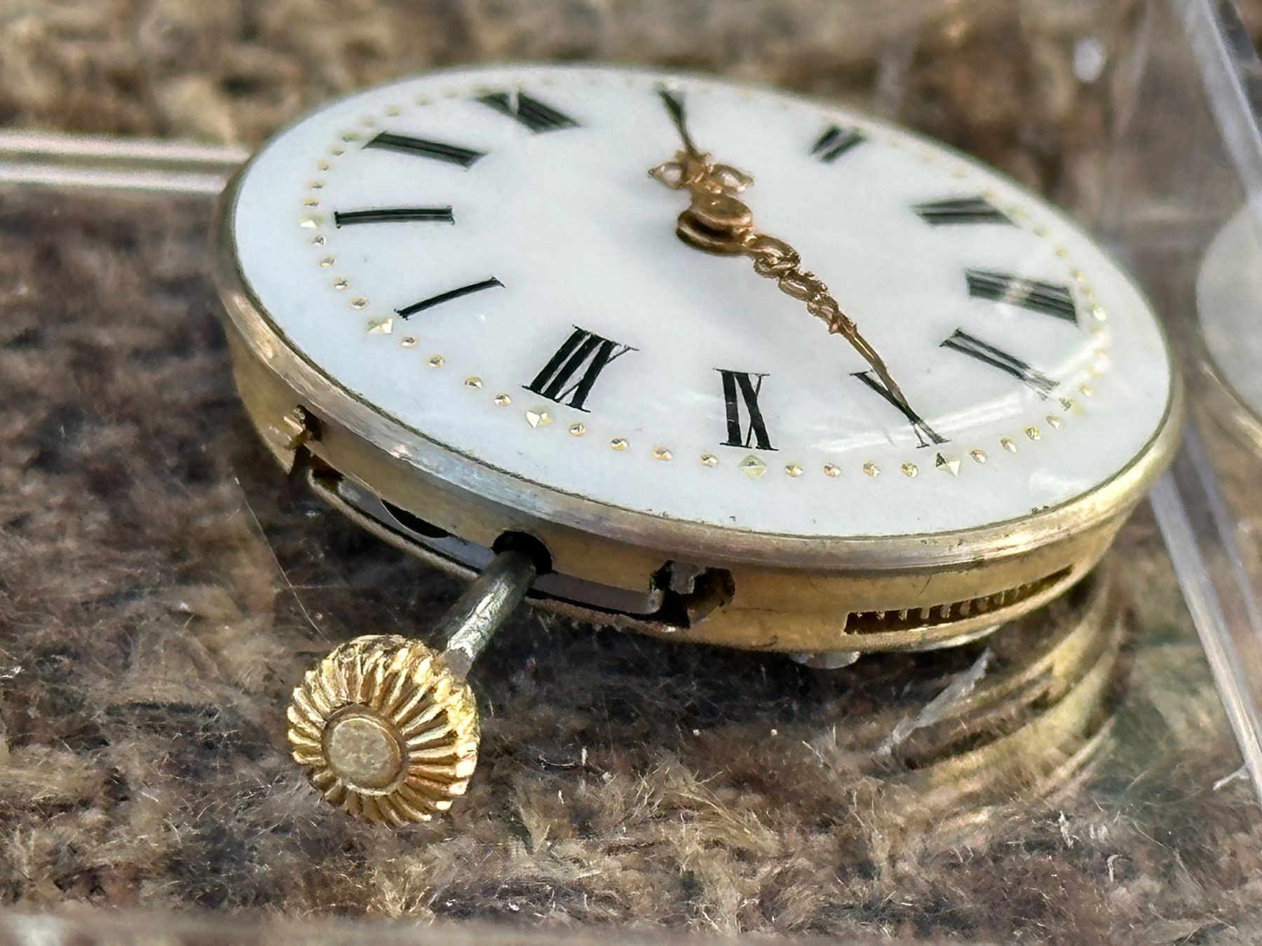 Antikes Uhrwerk mit Email-Zifferblatt LeCoultre & Cie 1920er (Gebraucht ...