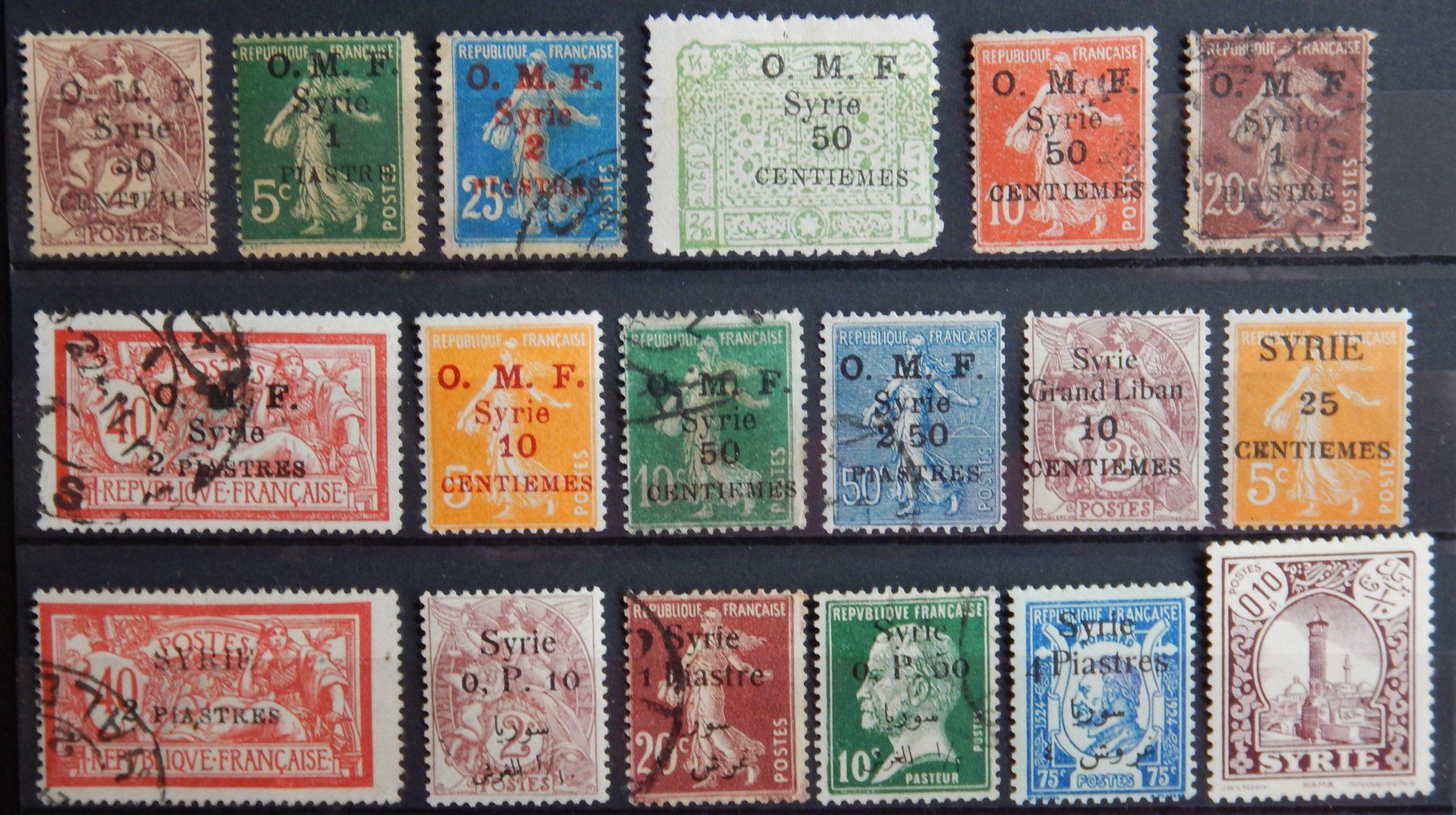 Syrien French ex. Kat. 118-263 */gest. 1920/25 (D'occasion) à Zürich ...