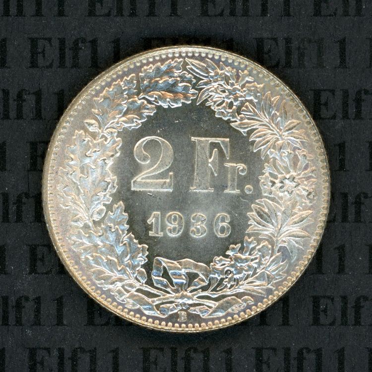 CHF___2.00 1936 -stgl 2 Franken | Kaufen auf Ricardo