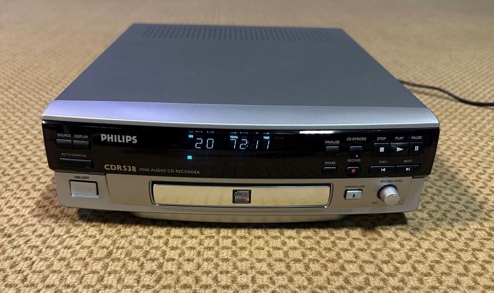 CD-Player(Recorder) Philips CDR538, nur 26.5cm Breit, mit FB (Gebraucht ...