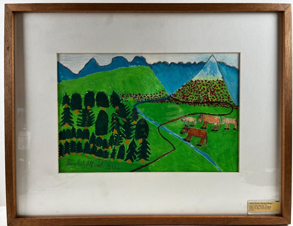 Alfred Probst (19??-1995) Art Brut Maler Handsigniert. (Gebraucht) in Neuhausen am Rheinfall für ...