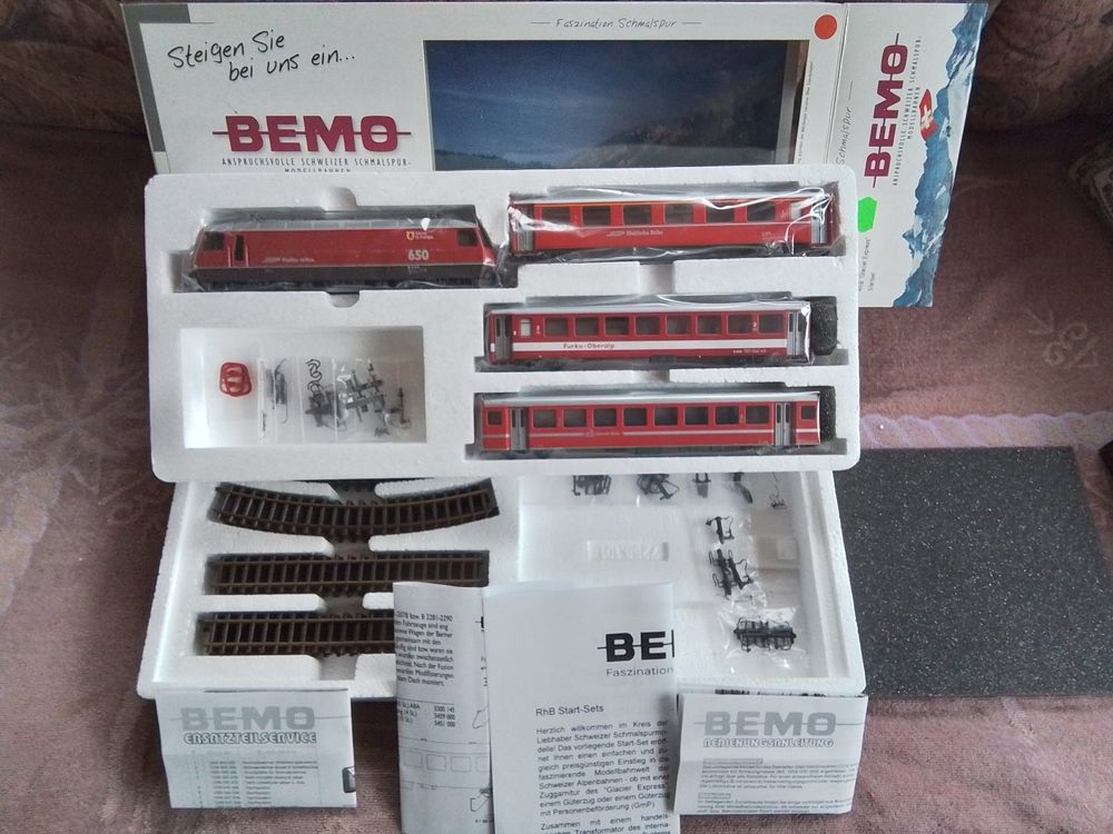 Bemo 7259 130 StartSet Glacier Express RhB FO Ge 4/4 lll 650 (Neu und ...