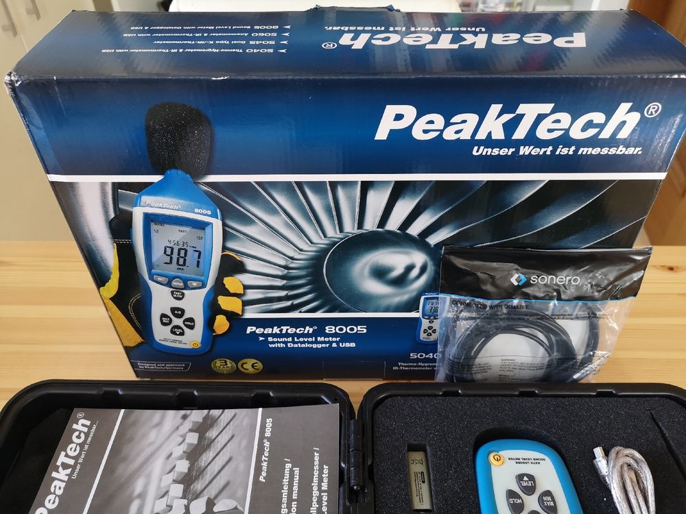 PeakTech 8005 Sound Level Meter with Datalogger | Kaufen auf Ricardo