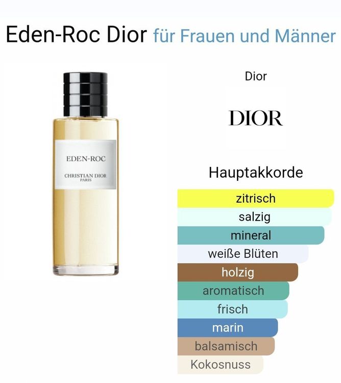 Christian Dior Privée Eden-Roc 2ml Muster Probe Eaude Parfum | Kaufen ...