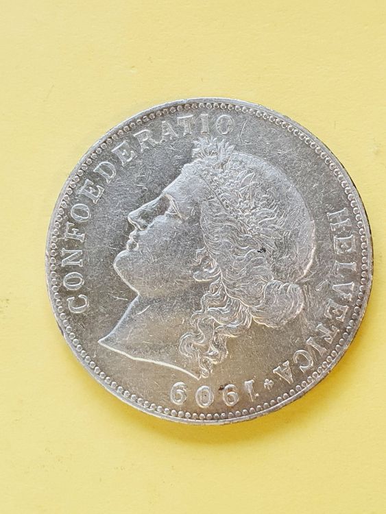 5 FRANKEN 1909 +++++ (Gebraucht) in luzern für CHF 280 – mit Lieferung auf Ricardo kaufen