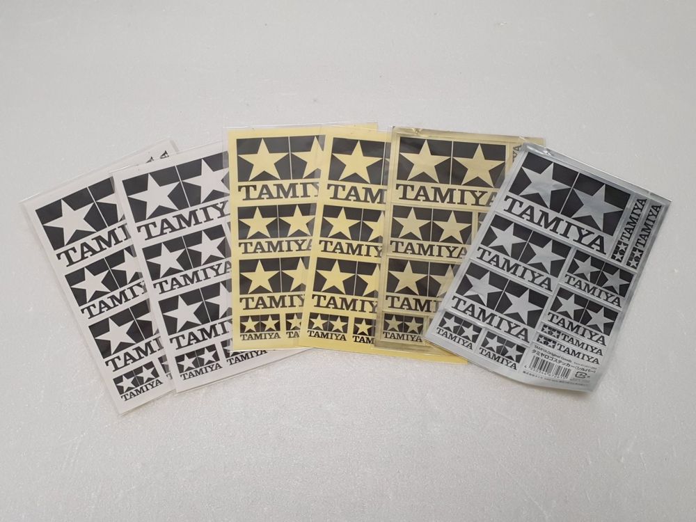 Tamiya Logo Stickers weiss, silber, gold und klar | Kaufen auf Ricardo