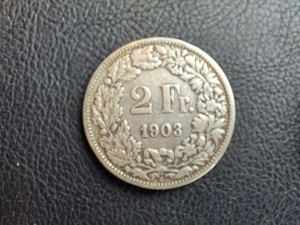 Pièce de monnaie de CHF 2.- en argent - année 1903 | Kaufen auf Ricardo