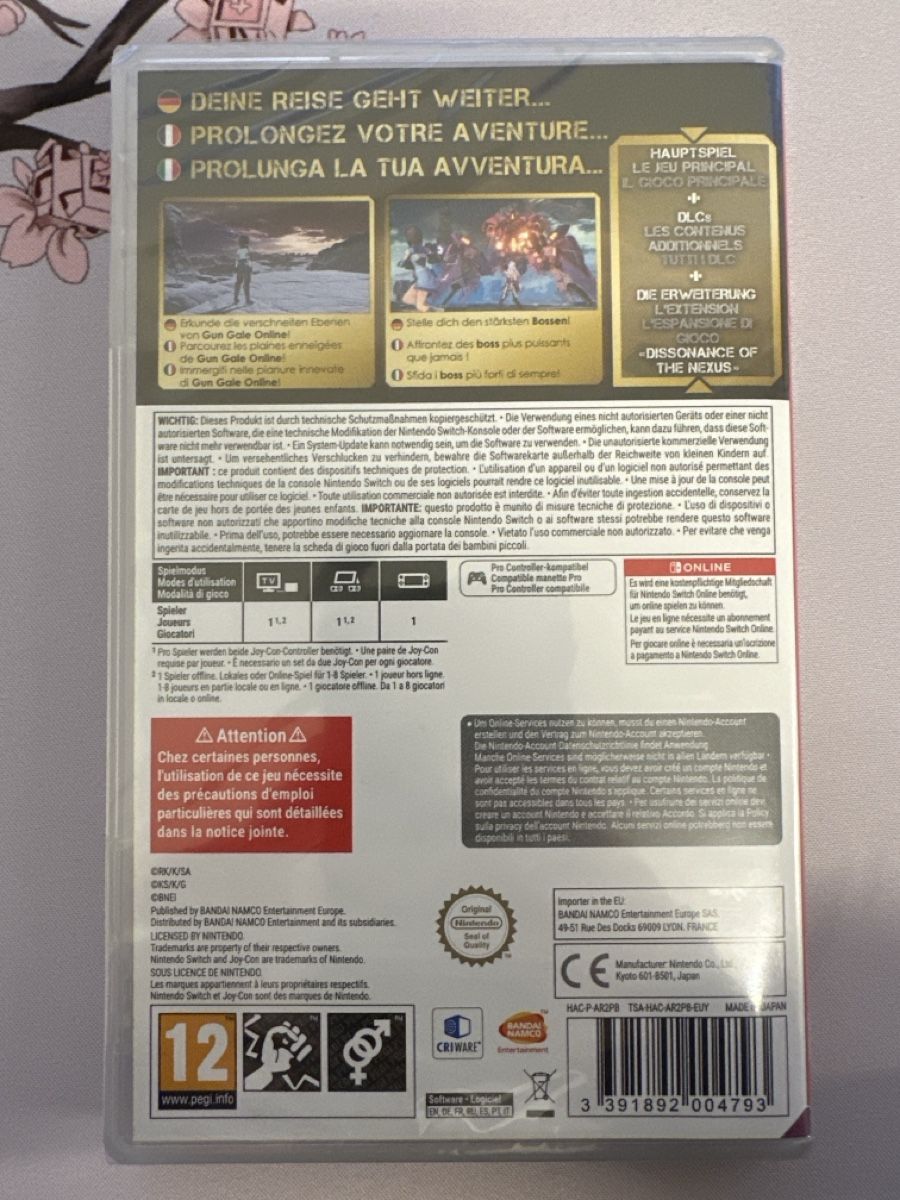 Sword Art Online: Fatal Bullet - Nintendo Switch! (Neu und ...