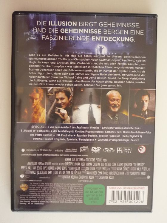 Prestige - Die Meister der Magie (DVD) Christopher Nolan | Kaufen auf ... Prestige - Die Meister der Magie (DVD) Christopher Nolan | Kaufen auf ...