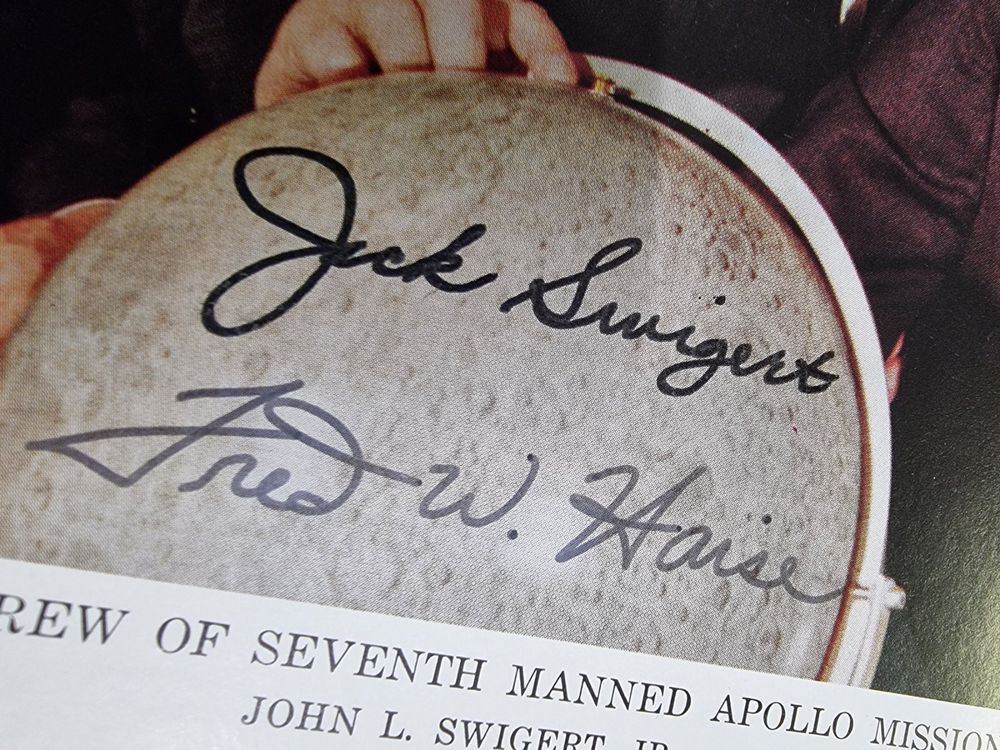 Autogramm Astronauten NASA Apollo 13 Mission John Swigert... (Gebraucht ...