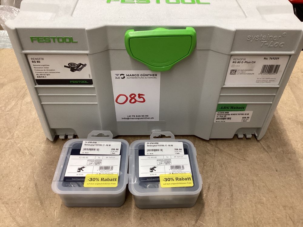085 Renovierungsfräse Renofix Festool RG 80aus Liquidation (Neu und ...
