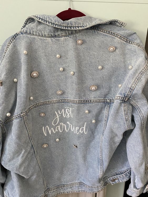 Just Married Jeansjacke mit Kunstperlen (Gebraucht) in Langnau am Albis ...
