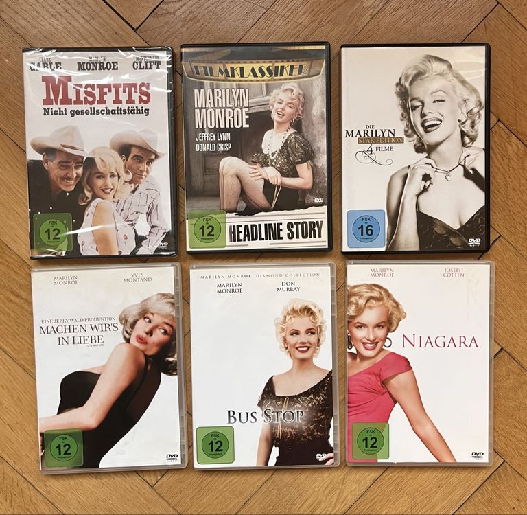 9 DVDs Marilyn Monroe Filmklassiker (Gebraucht) in Basel für CHF 19 – nur Abholung auf Ricardo ...