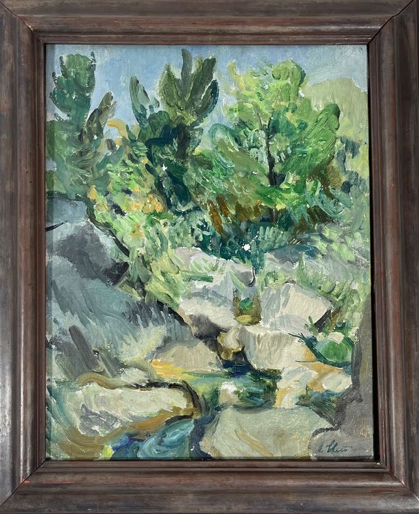 Landschaftgemälde unleserlich Signiert | Kaufen auf Ricardo