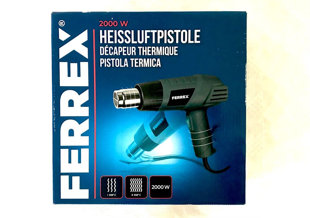 Ferrex Heissluftpistole 2000W, New (Gebraucht) in Zürich für CHF 20 – mit Lieferung auf Ricardo ...
