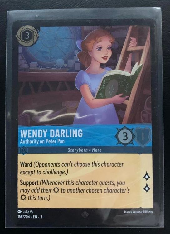 Lorcana Disney - WENDY DARLING 158/204 FOIL EN 3 -Super Rare (Gebraucht) in Lugano für CHF 3 ...