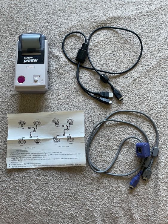 Gameboy Printer mit Kabel sowie GB Advance Game Link-Kabels | Kaufen ...