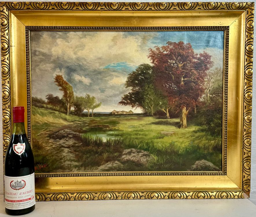 Grosses Landschaft Gemälde unleserlich Signiert (Gebraucht) in Root für CHF 15 – nur Abholung ...