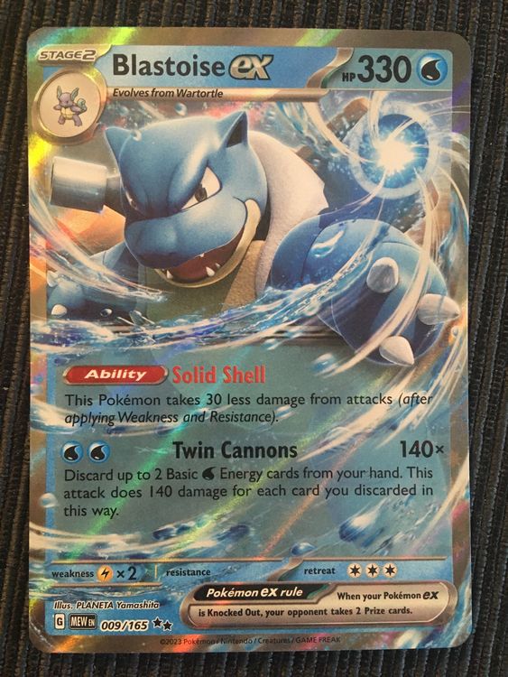 Pokemon Blastoise EX Scarlet Violet 151 Englisch | Kaufen auf Ricardo