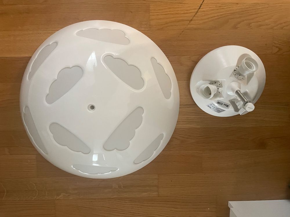 ikea skojig deckenlampe weiss vintage retro aus den 90ern | Kaufen auf ...