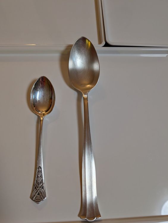 2 Silberlöffel Wellner 800 Silber Vintage (Gebraucht) in Cugnasco für ...
