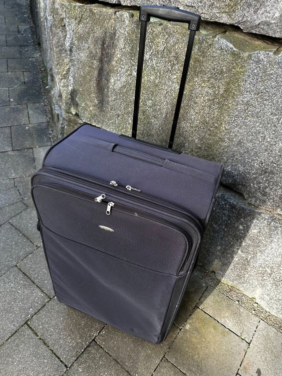 Samsonite Rollkoffer dunkelgrau Stoff, sehr leicht (Gebraucht) in ...