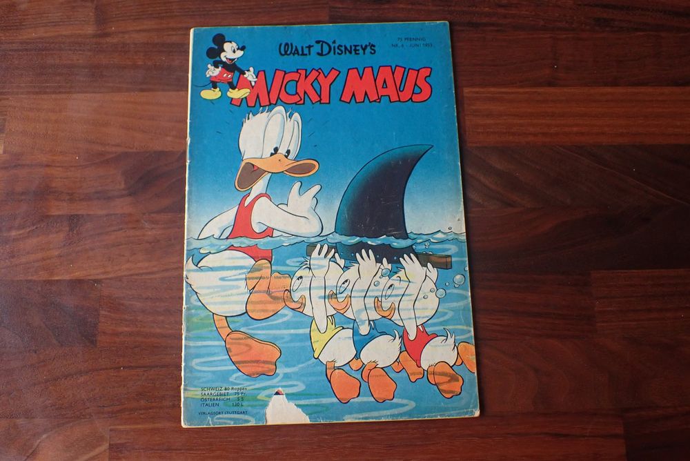 antikes MICKY MAUS Comic Heft Nr. 6 von 1953 Walt Disney | Kaufen auf Ricardo