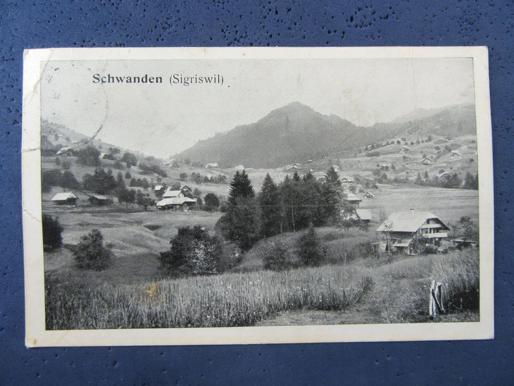 AK SCHWANDEN SIGRISWIL GL 1917 NAHSICHT BAUERNHÖFE (Gebraucht) in Ettingen für CHF 9.95 – mit ...