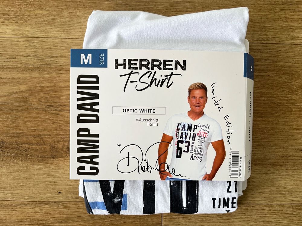 Camp David Herren T-Shirt „M“ weiss (Fabrikneu) | Kaufen auf Ricardo