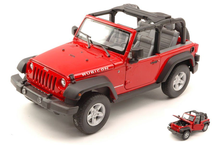 1-24 Scale Jeep Wrangler Rubicon Red NEX Models Diecast Mod | Kaufen ...