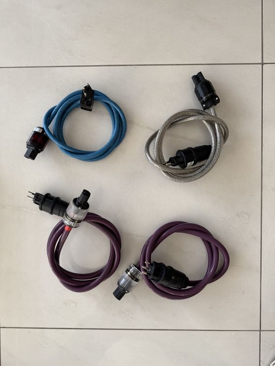 4 x Hochwertige Schweizer Netzkabels (CH-Typ-12 auf IEC-C13) (Gebraucht ...