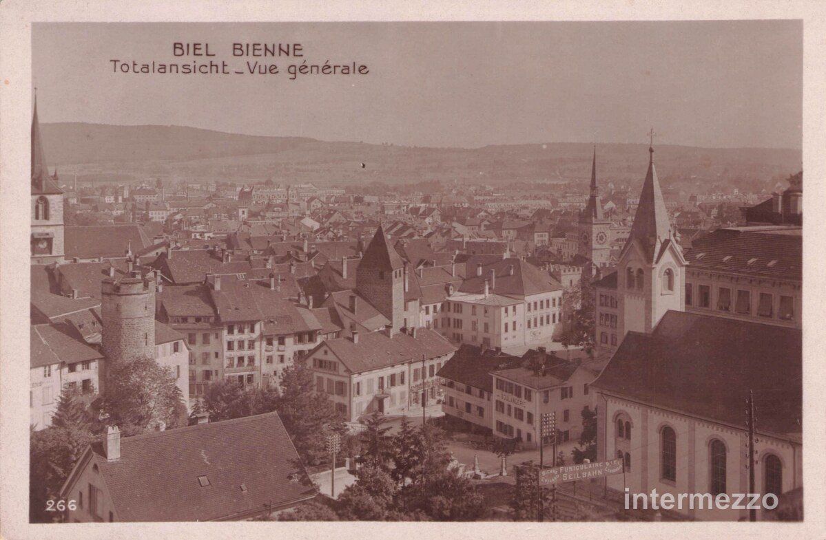 Biel Bienne BE // ca. 1920 Totalansicht vue générale (Gebraucht) in Basel für CHF 15 – mit ...