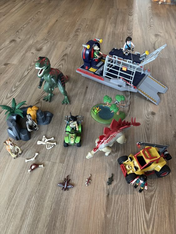 Tolle Playmobil Dino Sets mit Boot, Autos, Dinosauriern 🦖🦕 (Gebraucht ...