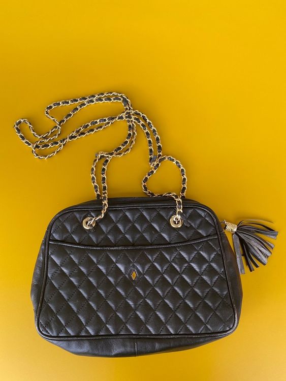 YVES XAVIERS Vintage Handtasche aus gestepptem Leder (Gebraucht) in für ...