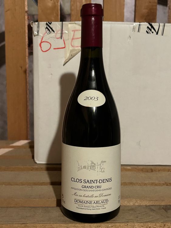 Domaine Arlaud Clos Saint Denis Grand Cru 2003 (Neuf (Voir description ...