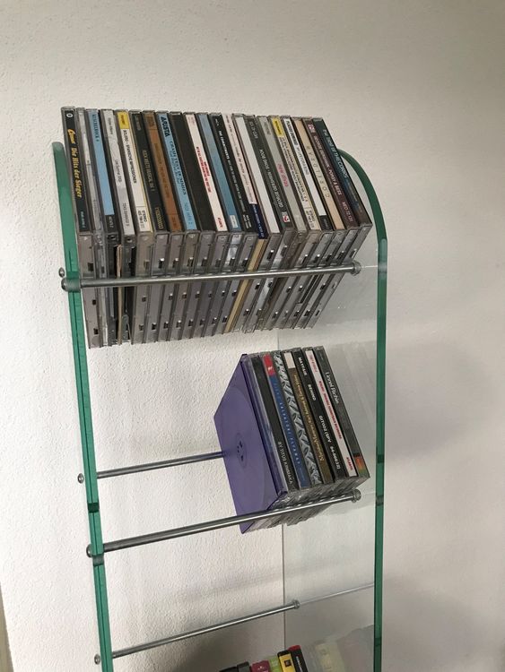 Design CD Ständer Glas / Alu - Stauraum für bis zu 336 CDs | Kaufen auf ...