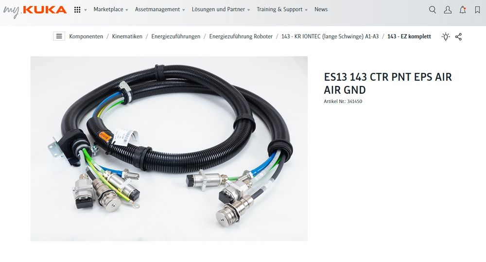 KUKA REF : 341450 ES13 143 CTR PNT EPS AIR AIR GND (Neu (gemäss Beschreibung)) in Genève für CHF ...