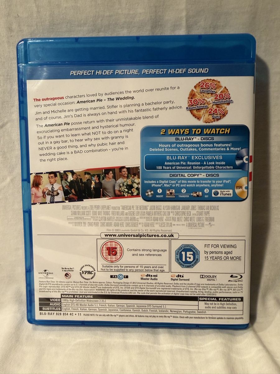 American Pie 3 Jetzt wird geheiratet, Blu-ray, Top Zustand! (Gebraucht ...