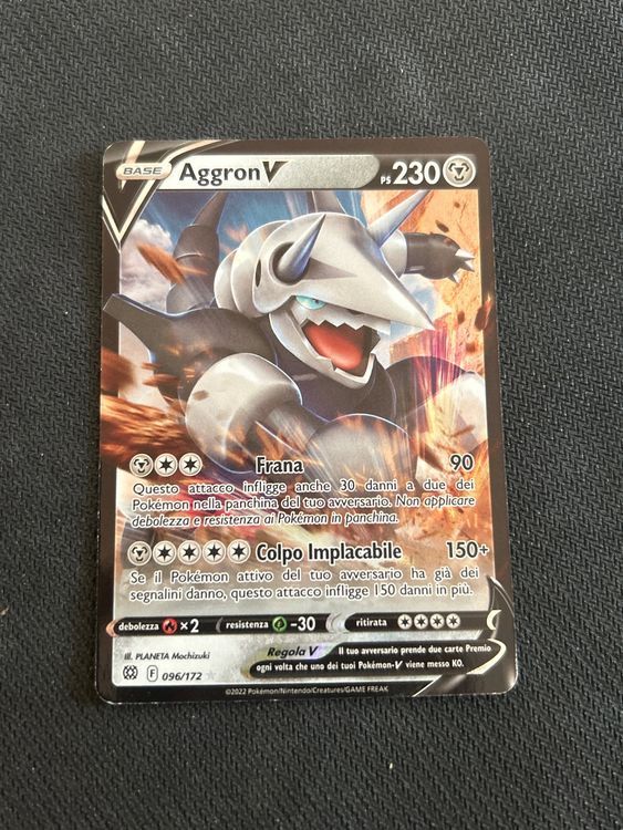 Pokemon super rare Brilliant Stars, Aggron V 096/172 (Gebraucht) in für ...