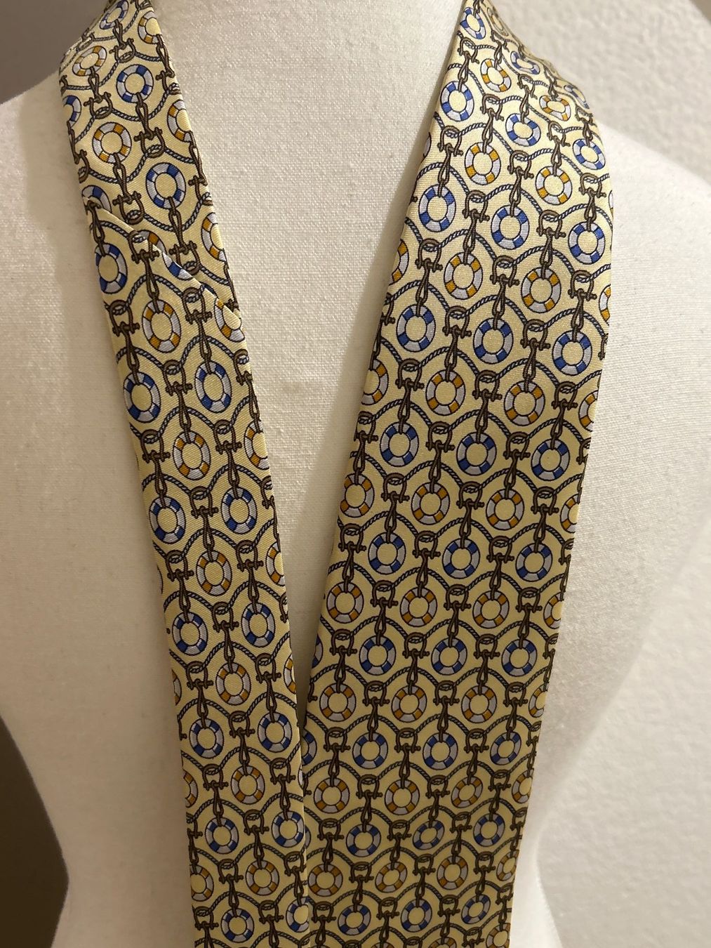 Krawatte Nautik Motiv on Le monde des accessoires100% Seide (Neu und ...