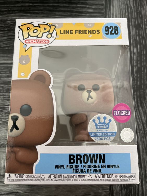 Figurine Funko Pop Brown 928 Line Friends Limitée 7500pcs. N (Neu und originalverpackt) in ...