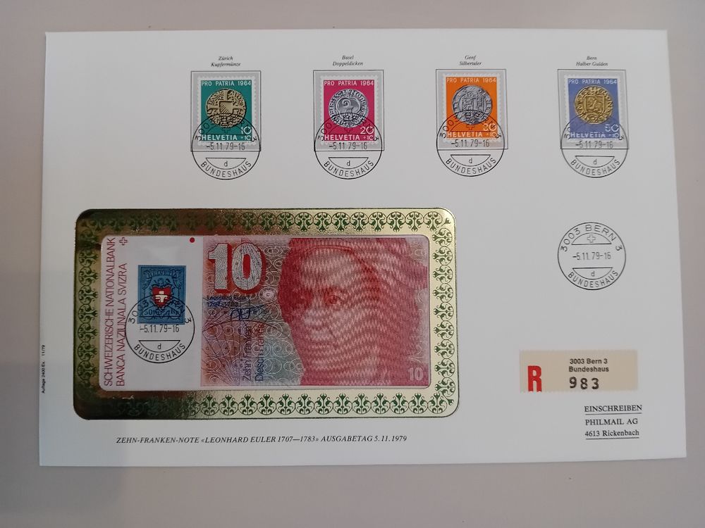 10 Franken Note Erste Edition (Neu (gemäss Beschreibung)) in Muralto für CHF 19.95 – mit ...
